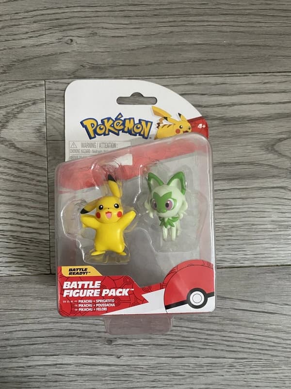 Pokemon Battle Pack Figure Set Scarlet Violet Pikachu Sprigatito ...