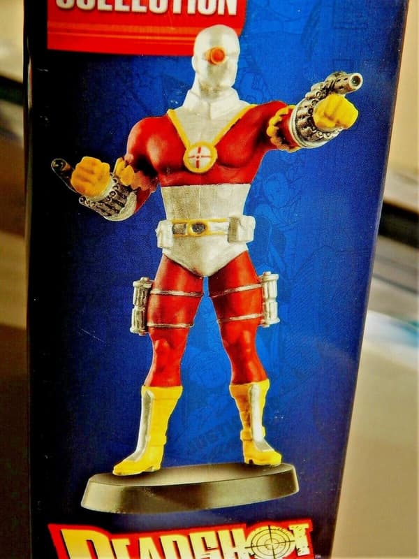 DEADSHOT FIGURE HAND PAINTED METALLIC RESIN A DC COMICS SUPERHERO ...