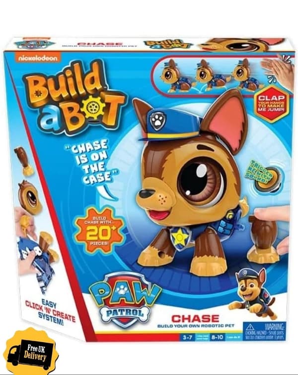Build-a-Bot: Paw Patrol - Chase | Build Your Own! 20 pieces - Age 3 ...