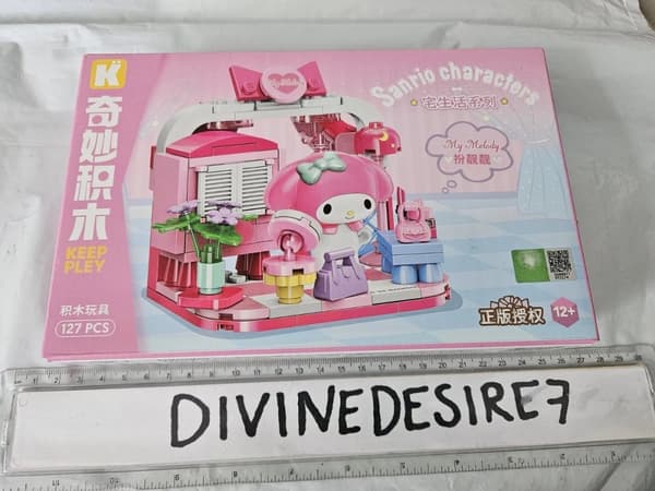 My Melody Sanrio Model Kit Set 127 piece Build Boxed Chinese Dress Up ...