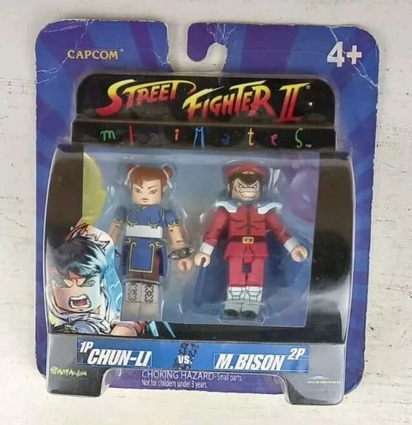 MiniMates Street Fighter II CHUN-LI VS. M. BISON 2.25" Capcom Figures ...