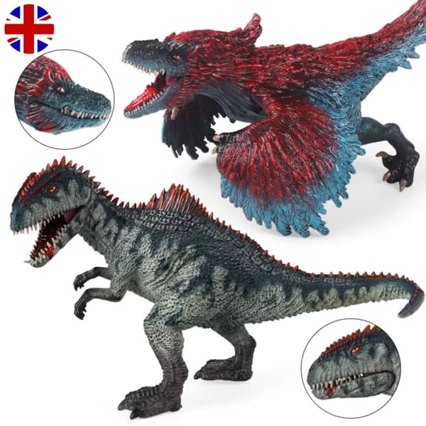 Jurassic World Rebirth Tyrannosauru Pyroraptor Giganotosaurus Dinosaur ...