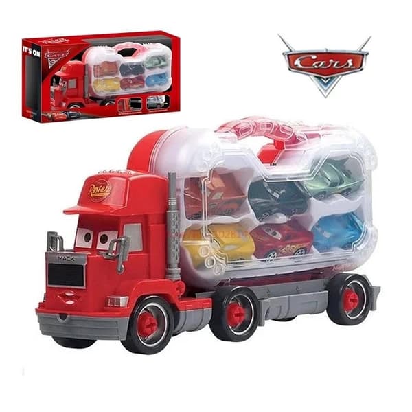 Disney Pixar Cars Set Lightning McQueen Jackson Storm Mack Truck Pull ...