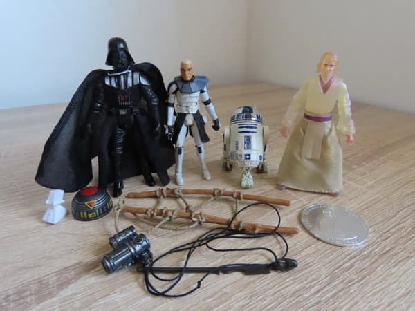 Modern Hasbro Star Wars 3.75" Action Figure Lot, Darth Vader R2D2 ...