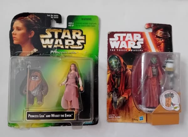 Star Wars Princess Leia And Wicket The Ewok Kenner & Sarco Plank Bundle ...