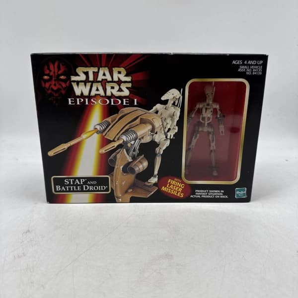 Star Wars Episode I STAP & Battle Droid - 1999 Hasbro - Factory Sealed ...