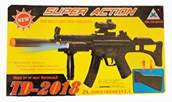 TD-2018 Kids Toy Military Assault Rifle Gun with Flashing Lights Sound ...