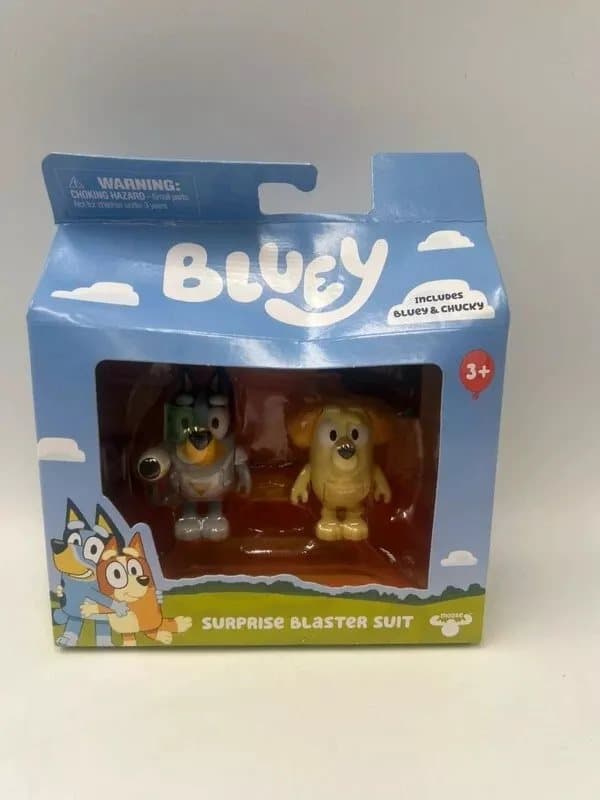 Bluey ˜Surprise Blaster Suit™ Figure Set Rare USA Exclusive | CDON