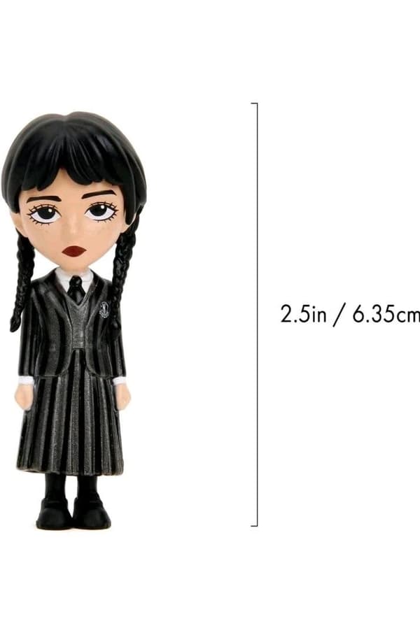 Wednesday Addams TV Series 2x Die-Cast Figure Bundle Jada Toys 2.5" (6 ...
