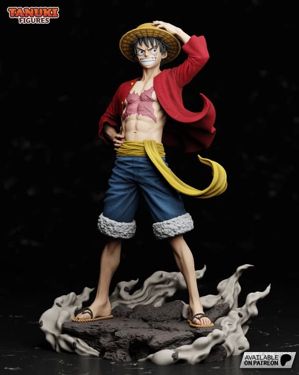 Luffy One Piece 1:10/1:12 Scale (3D) Printed Model Kit | CDON