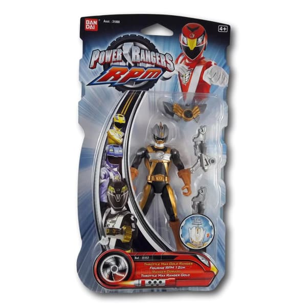 Power Rangers RPM Throttle Max Ranger Gold Action Figure | CDON