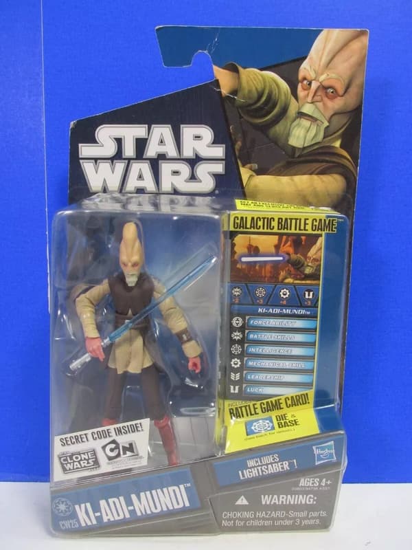 star wars KI ADI MUNDI ACTION FIGURE CW25 hasbro ANIMATED THE CLONE ...