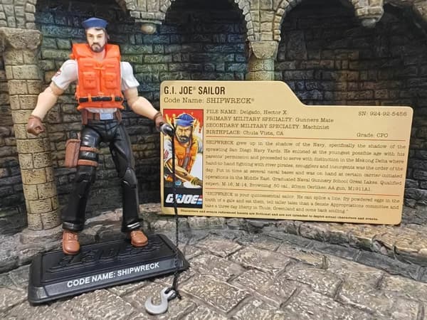 Gi joe Action Force 25th Anniversary figure 1/18 Shipwreck Comic With ...