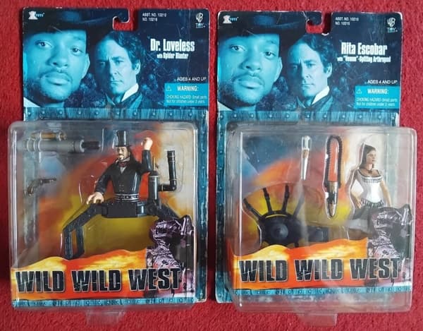 Wild Wild West Dr Loveless & Rita Escobar Salma Hayek action figures WB ...
