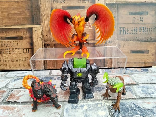 Schleich Eldrador Monster Bundle - Fire Eagle Rock Beast Hellhound ...