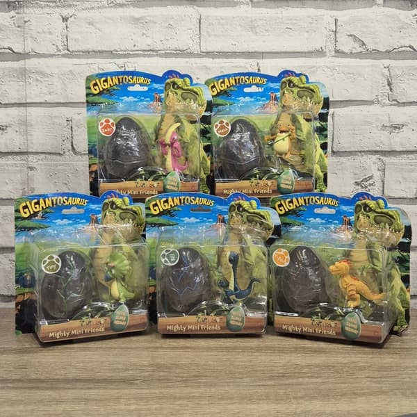 Gigantosaurus Figure Bundle X5 Mighty Mini Friends Tiny Bill Mazu Box ...