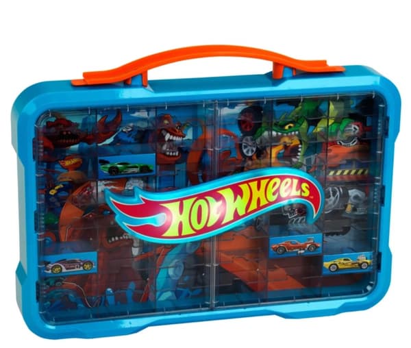 Hot Wheels City Display and Carry Case - Racing Cars Travel Set Playset ...