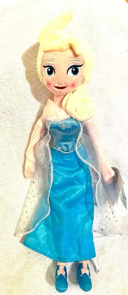 Disney store Parks official Frozen Elsa soft plush doll toy with sound ...