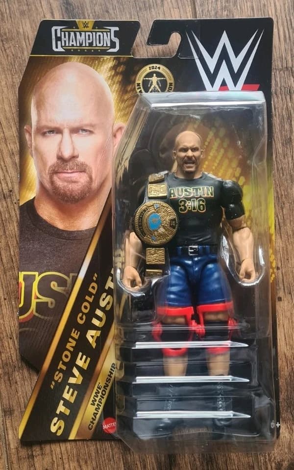 Mattel WWE Champions Stone Cold Steve Austin With Attitude Era Belt | CDON