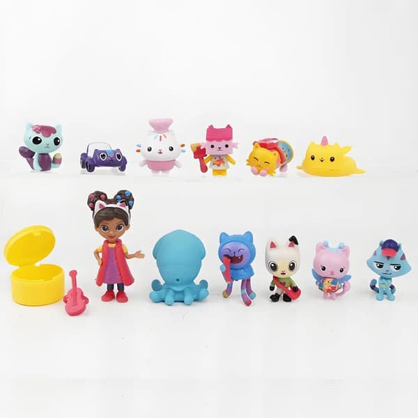 13 pcs/setti Gabby's Dollhouse Figuurimalli Lelut Nuket Kakku Koristelu ...