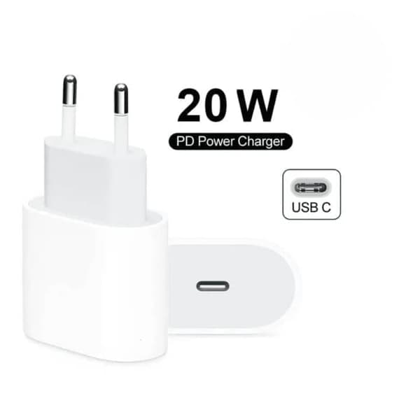 Adapter 20W - Snabb laddare - Kraftfull USB-C-adapter för snabb ...