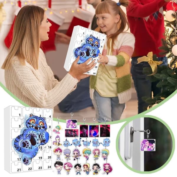 Auledio Kpop Adventskalender 2025 Demon Hunters Adventskalender 24 Overraskelser Gavesæt | CDON