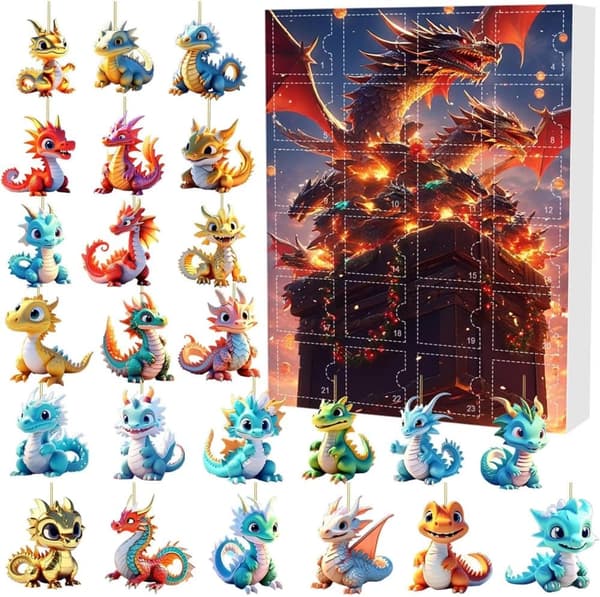 OBOSOE Adventskalender 2025 Drake – 24 Dagars Julkalender med 2D ...