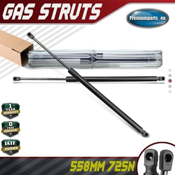 2x Universal Gas Struts for Trailer Box Caravans Camper Canopy 558 MM ...