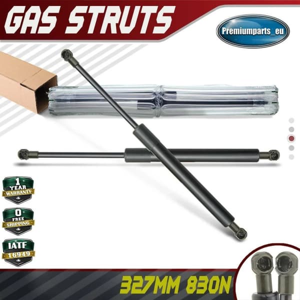 2x Universal Gas Struts for Trailer Box Caravans Camper Canopy 327 MM ...