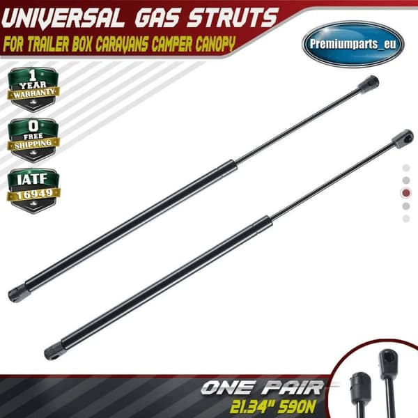 2x Universal Gas Struts for Trailer Box Caravans Camper Canopy 21.34 ...
