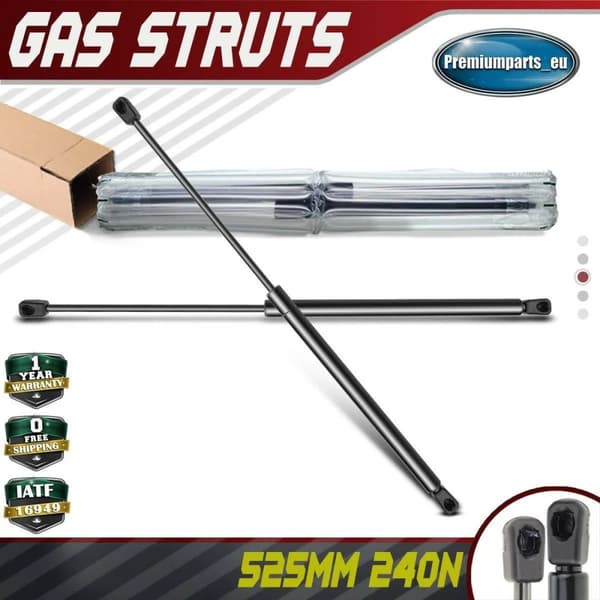 2x Universal Gas Struts for Trailer Box Caravans Camper Canopy 525 MM ...