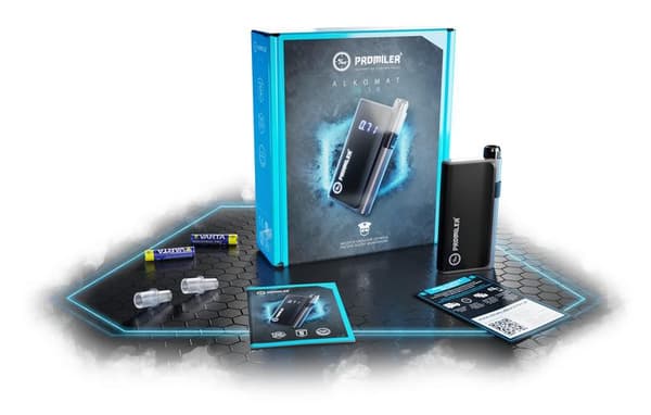 Elektrokemiallinen alkometri PROMILER SL 3.0 taskukokoinen | CDON