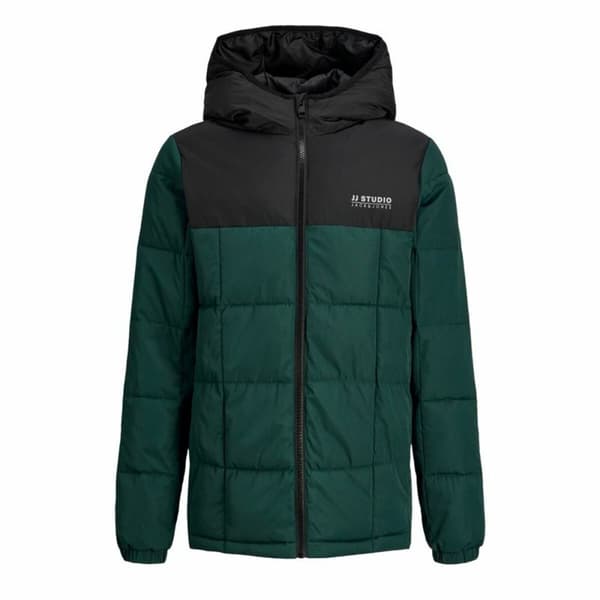 Jacka Barn Jack & Jones Jjben Square Hood Jacket Jnr Oliv - 16 år | CDON