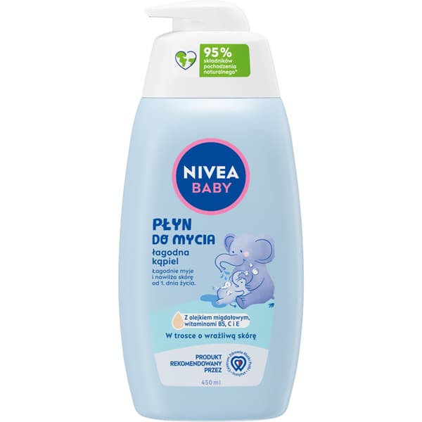 NIVEA Baby New Formula Body Wash Mild Bath 500ml | CDON