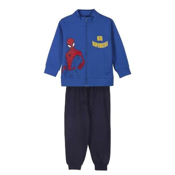 Träningsoverall, Barn Spider-Man Blå 7 år | CDON