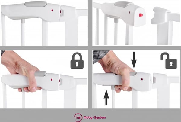 Trappgrind Klämfästning Moby-System barngrindar trappgrindar babygrind ...