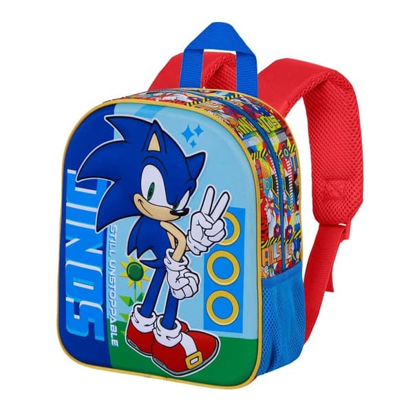 Sonic The Hedgehog 3D backpack 31cm | CDON