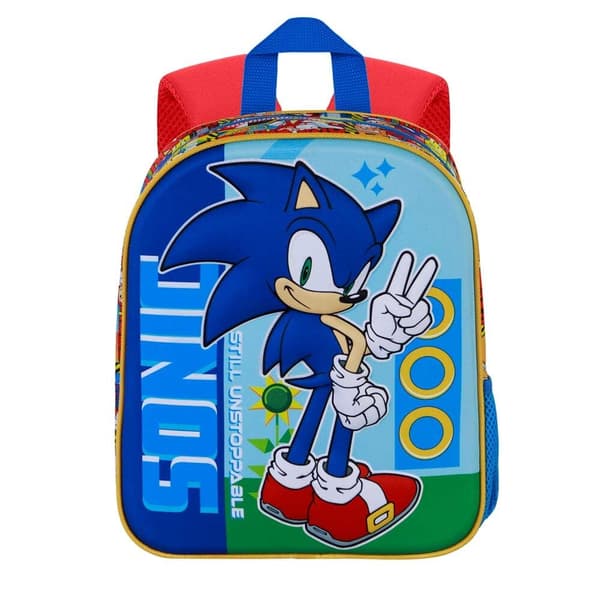 Sonic The Hedgehog 3D backpack 31cm | CDON