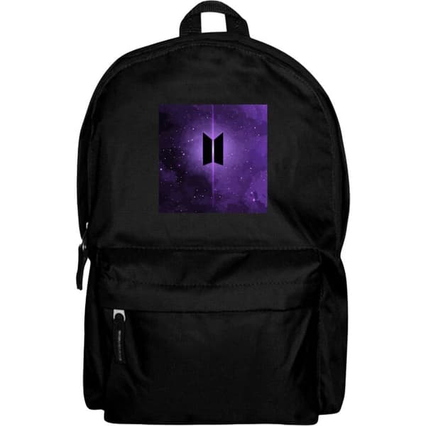 Voksen-Ryggsekk | Komfortabel og Stilren BTS kpop logo lilla galakse ...