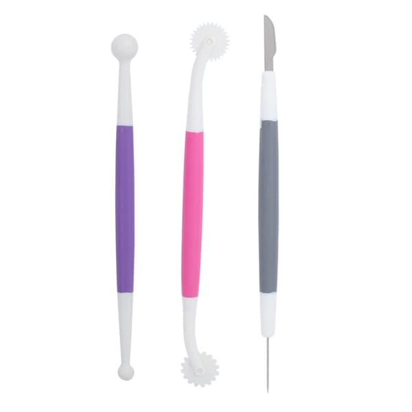 3 st/set Fondant Tårtdekorationsverktyg Modellering Blommönster ...