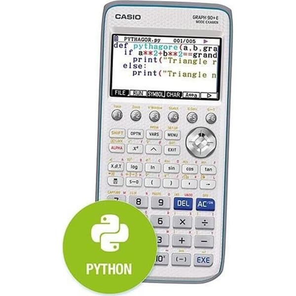 CASIO Grafisk Miniräknare GRAPH90+E Examenläge - MENY PYTHON | CDON