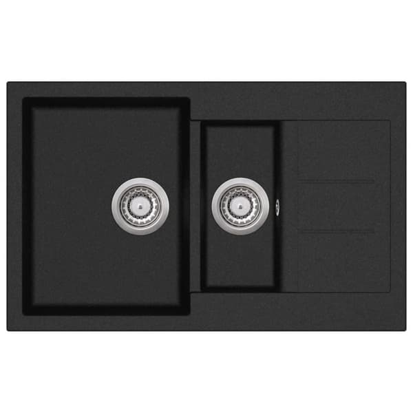 vidaXL Diskho granit dubbel svart | CDON