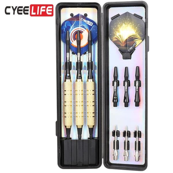 Cyeelife Soft Tip Darts Indoor Sports Plastic Electronic Darts Crystal Nyion Dart Board Shafts