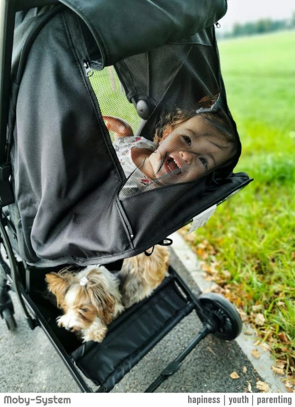 Moby-System klapvogn, kompakt klapvogn op til 15 kg, flytrailer, stor ...