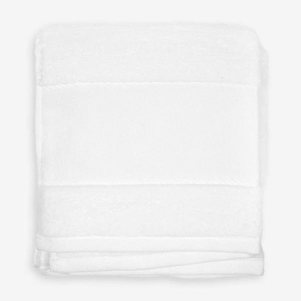 Handduk - Vit - 50x100 cm - Att brodera och personifiera - DMC | CDON