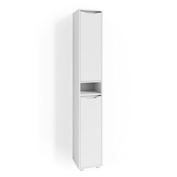 Badrumsförvaring Möbel Ruben, 30x192.5cm, Vit, Vit, Vicco | CDON