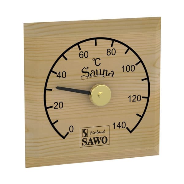 Termometer för bastu SAWO Slätskuret 125x125 mm Varumärke: SAWO GTIN ...