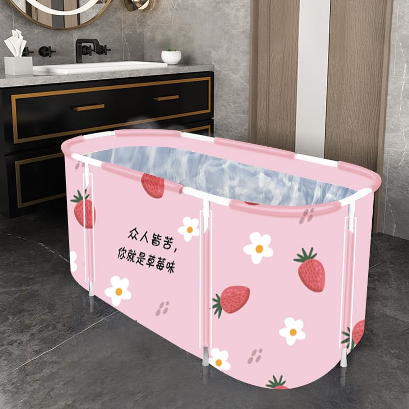 Foldebadekar PVC sammenklappelig SPABAD Badekar Badekar Spand Voksen ...