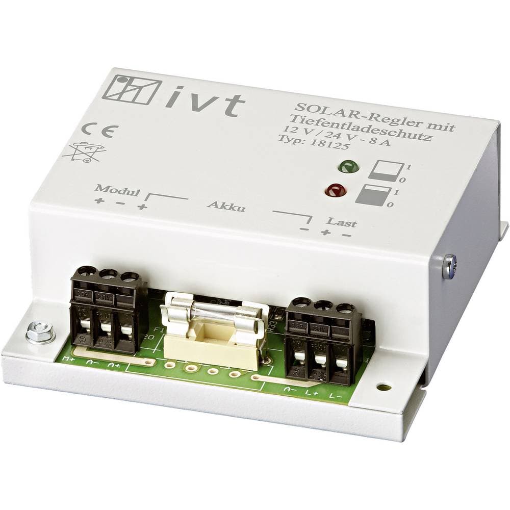 IVT Shunt Solenergi laddningsstyrenhet PWM 12 V, 24 V 8 A | CDON