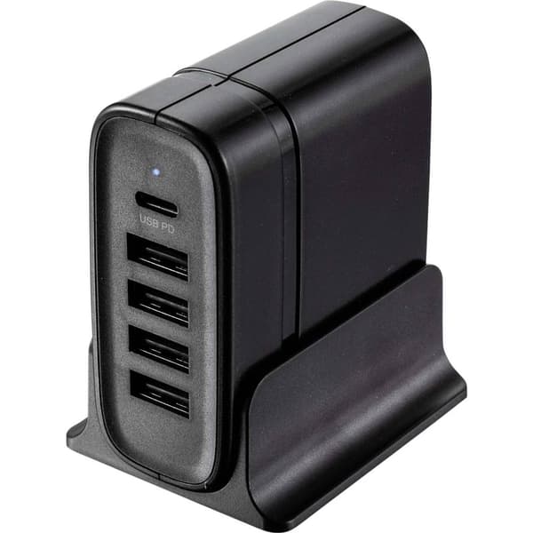 VOLTCRAFT UC-5ACX001 USB-laddare 41.5 W 4x USB-A, 1x USB-C® Power ...